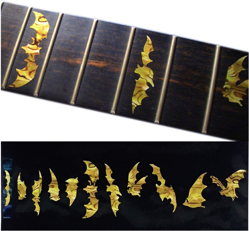 Ocher Bats Guitar Fingerboard Fretboard Fret Markers Inlay Stickersの ...