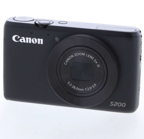 Canon PowerShot S200 compact digital camera *Black *made in Canon PowerShot S200 compact digital camera *Black *made in
