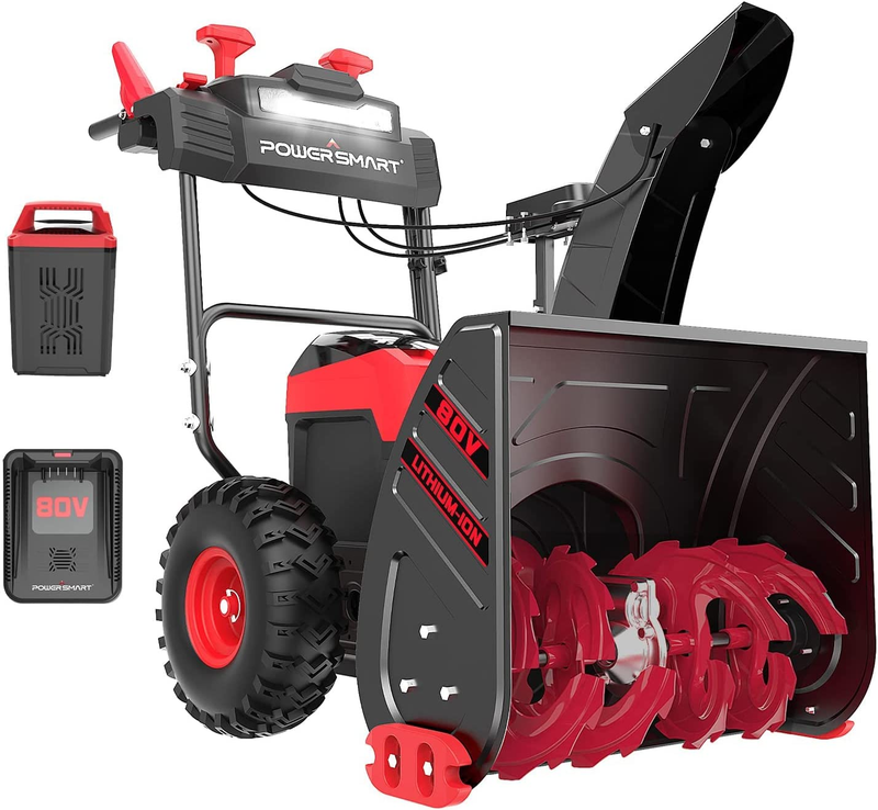 Included Battery And | Powersmart Cordless Snow Blower