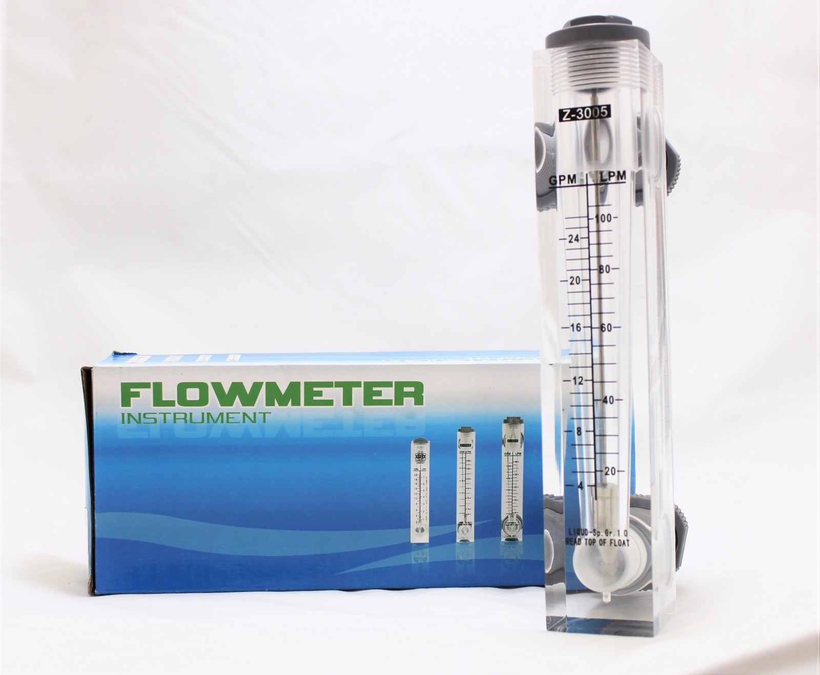 4 Panel Flowmeter Water Flow Meter ROTAMETER 5-35 GPM | eBay