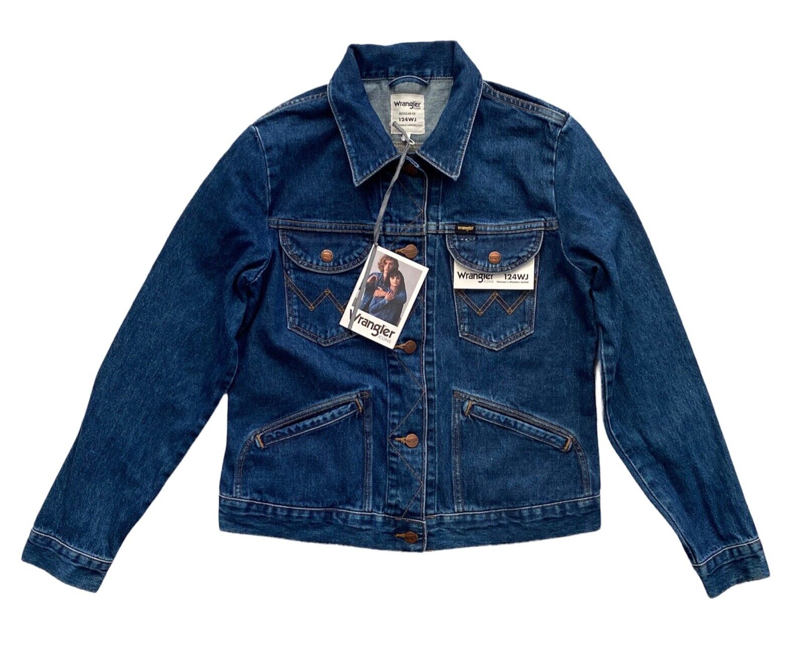 Wrangler ICONS Women's Nwt Blue Denim Cotton 124WJ6M 124WY Wrangler ICONS Women's Nwt Blue Denim Cotton 124WJ6M 124WY