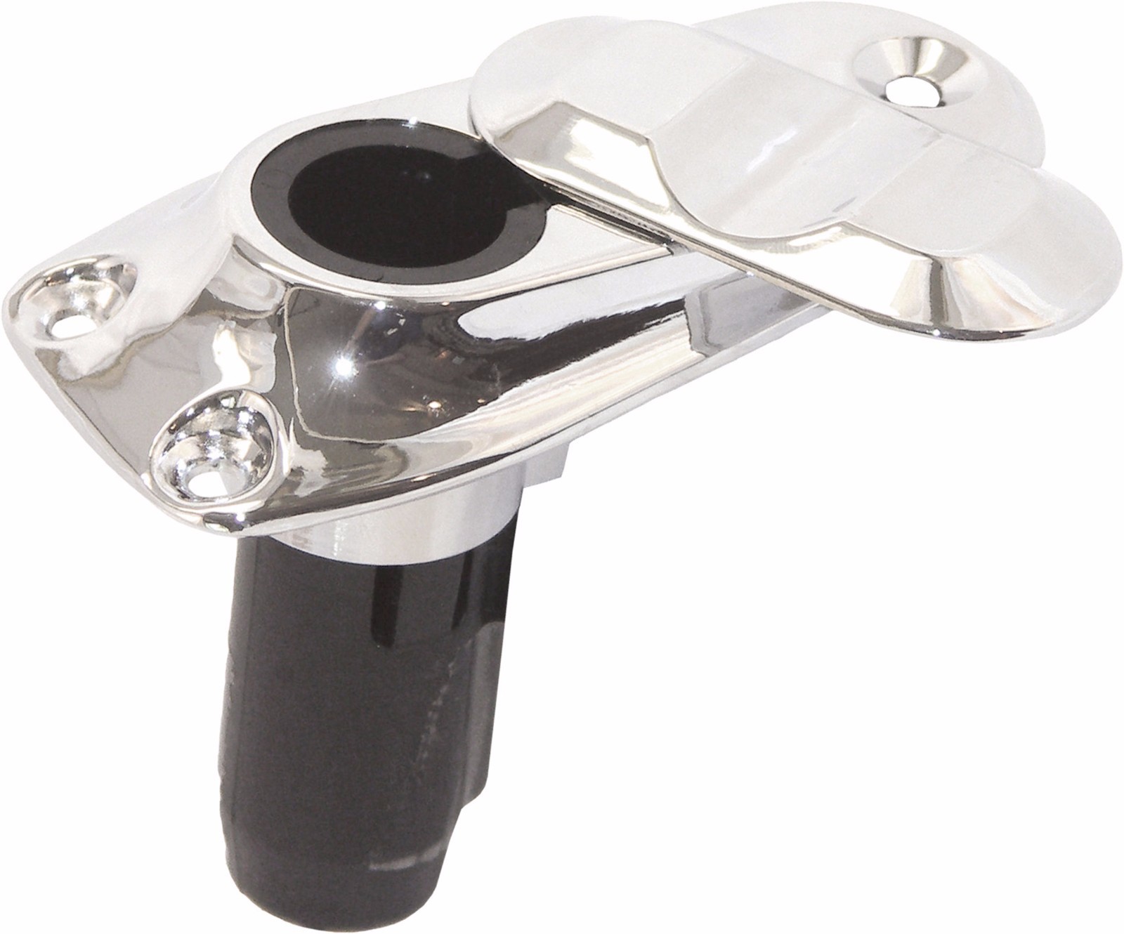 Buy SHORELINE MARINE 2 PRONG CHROME ANGLED STERN LIGHT POLE BASE FOR ...