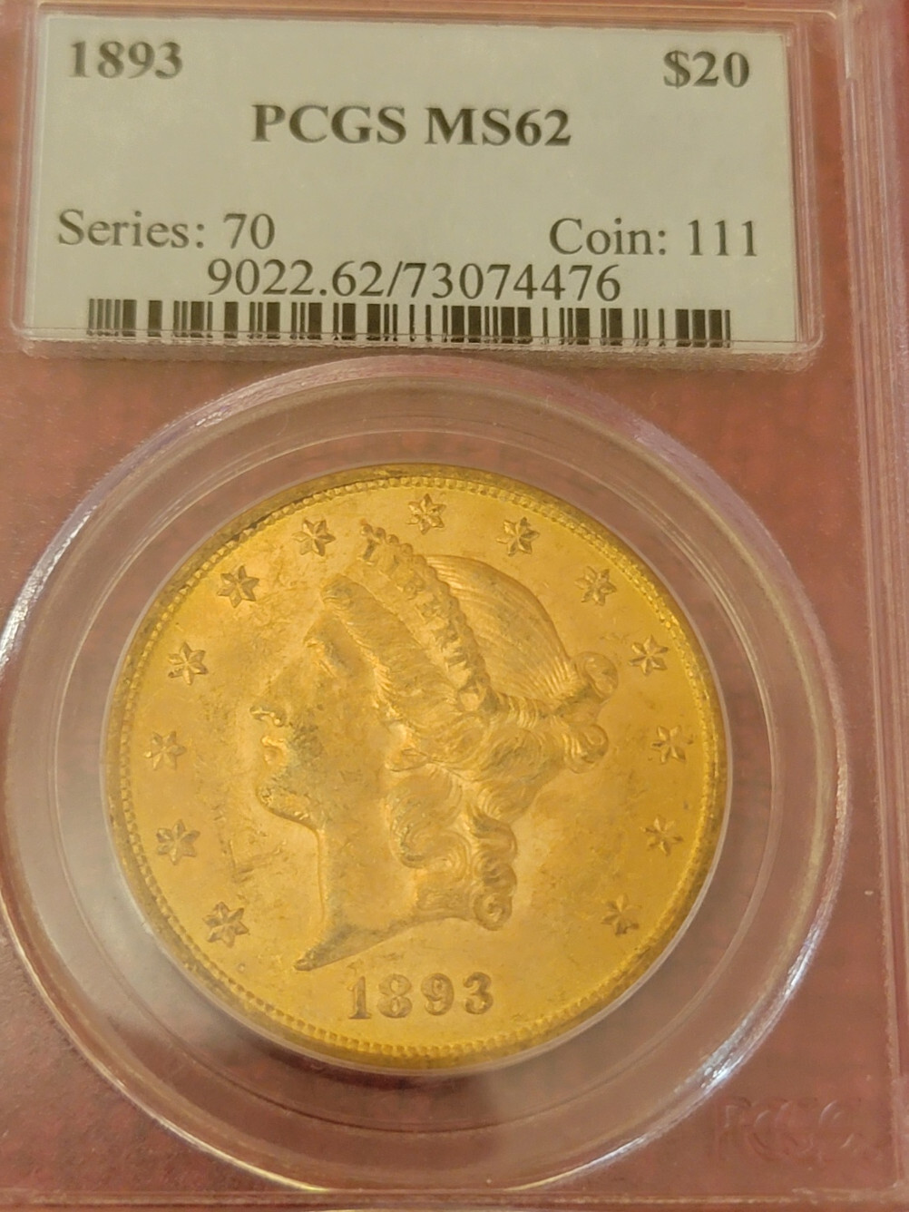 1893 PCGS MS62 $20 LIBERTY DOUBLE EAGLE UNCIRCULATED GOLD COINのeBay公認海外通販｜セカイモン