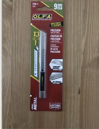 2 Pack OLFA SVR-1 Snap-Off Utility Knife, Stainless