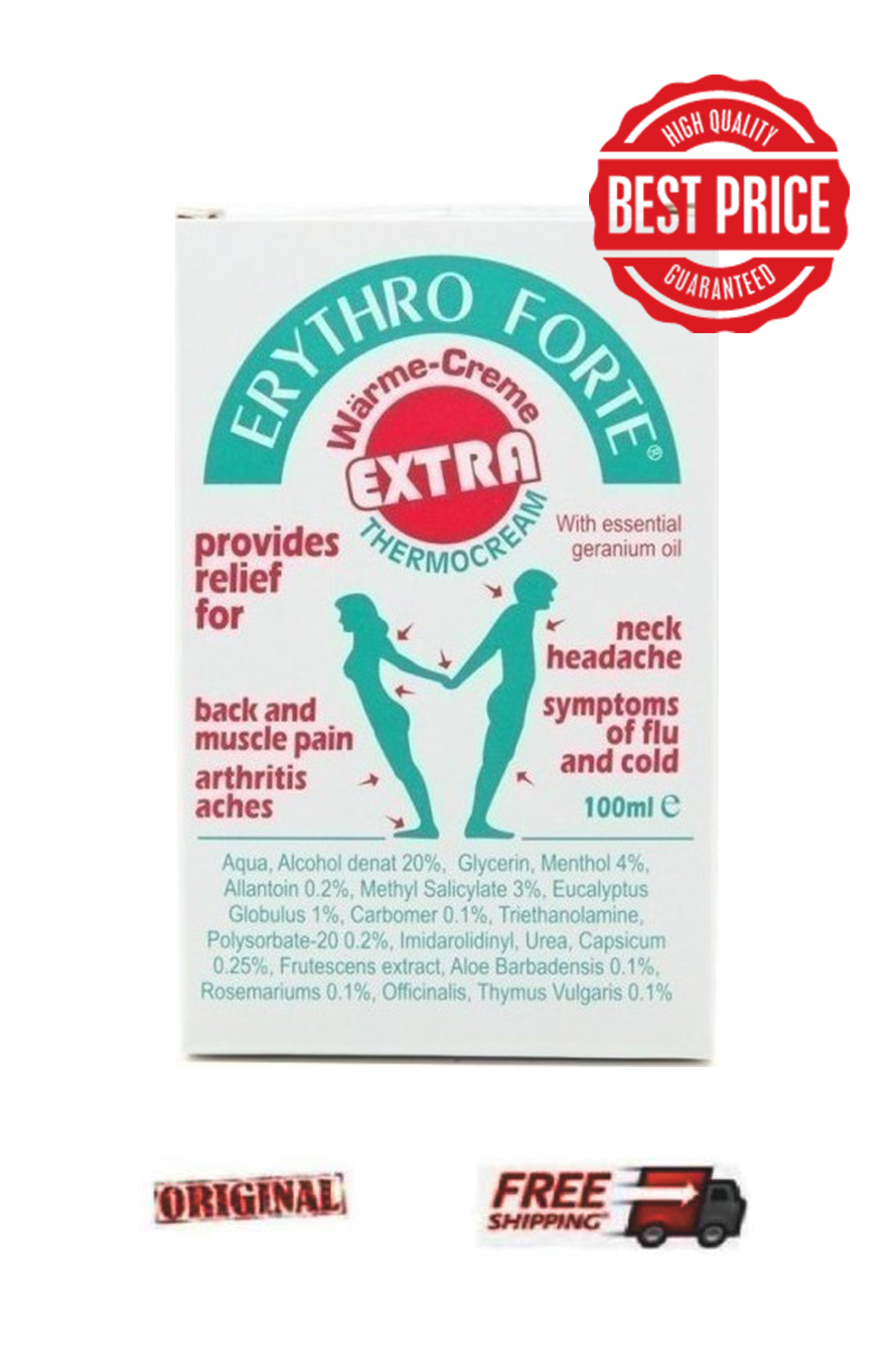 ERYTHRO FORTE EXTRA THERMOCREAM 100ML *pain relief* 5200105630026 | eBay