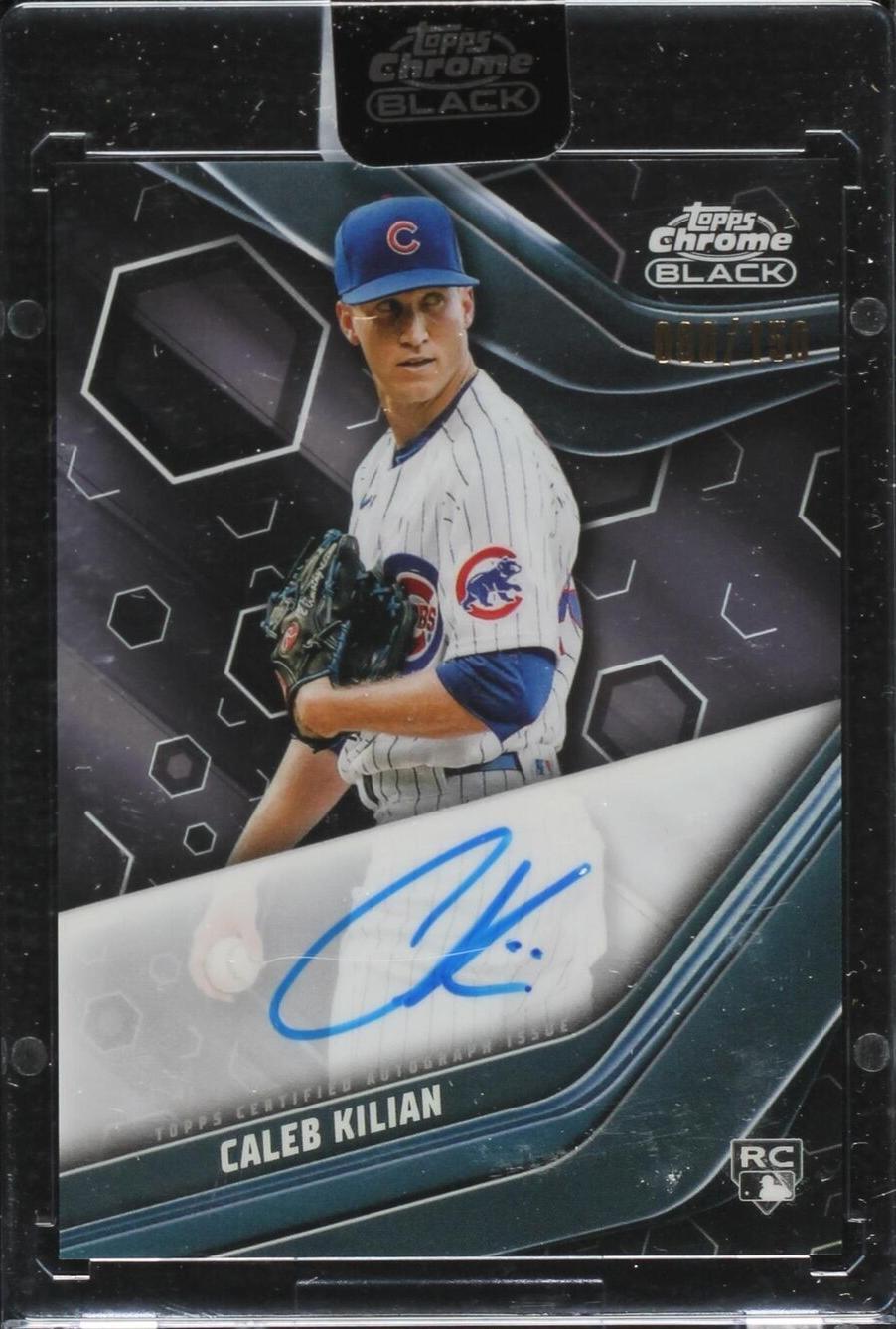 2023 Topps Chrome Black - Autographs Caleb Kilian #CBA-CK Refractor ...