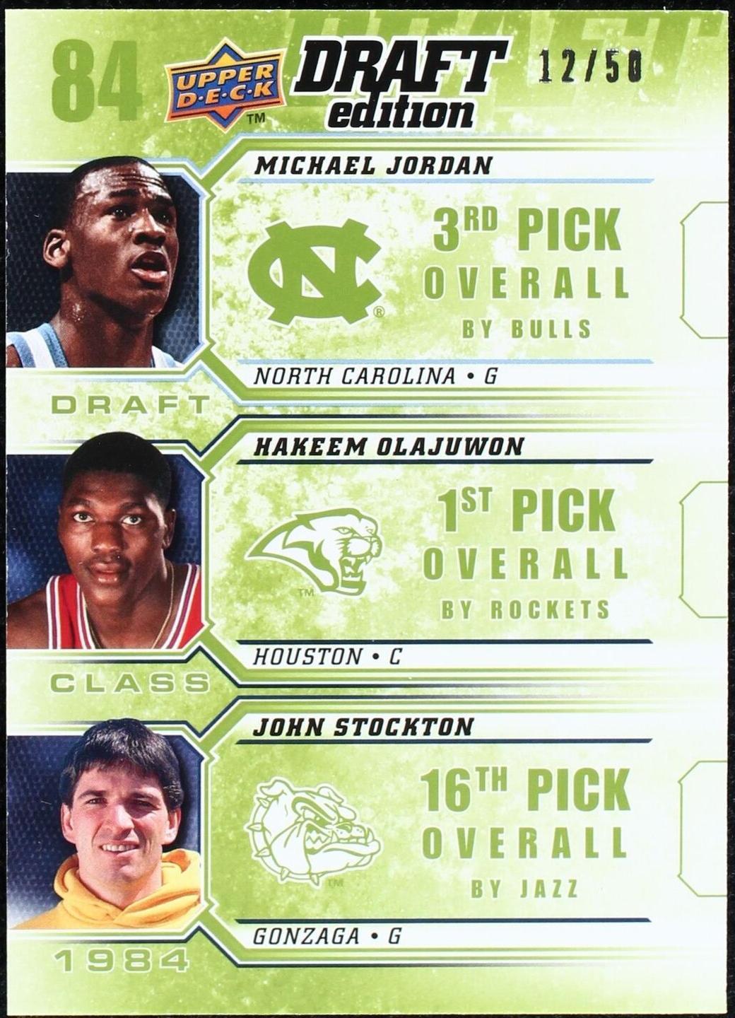 2009-10 Upper Deck Draft Edition - Draft Class Michael Jordan, Hakeem ...