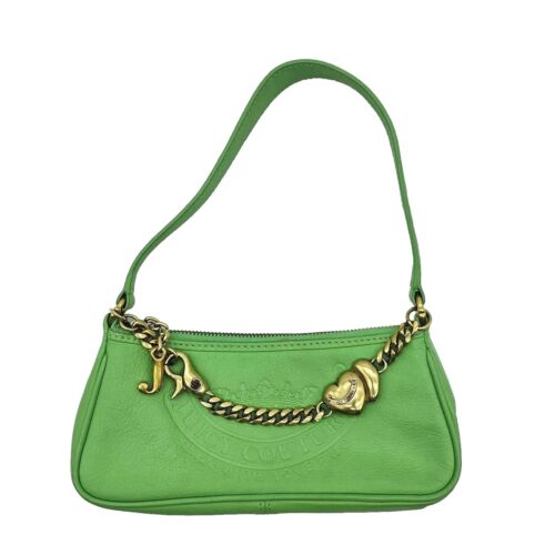 Vintage Y2K Juicy Couture Baguette Shoulder Bag Green Vintage Y2K Juicy Couture Baguette Shoulder Bag Green