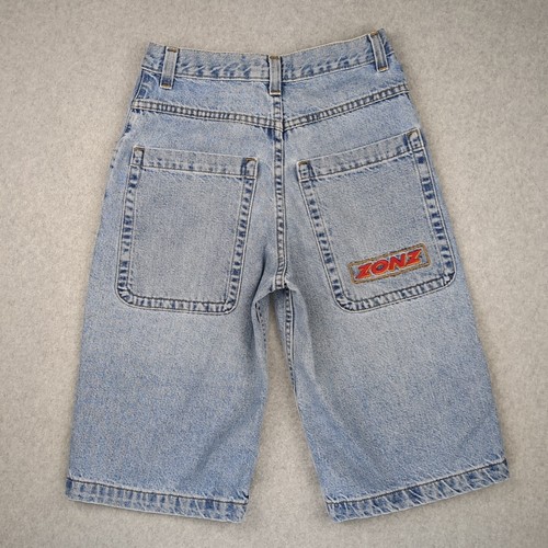 Vintage Zonz 90s Youth Baggy Jean Shorts Size 14 Skater Wide Vintage Zonz 90s Youth Baggy Jean Shorts Size 14 Skater Wide