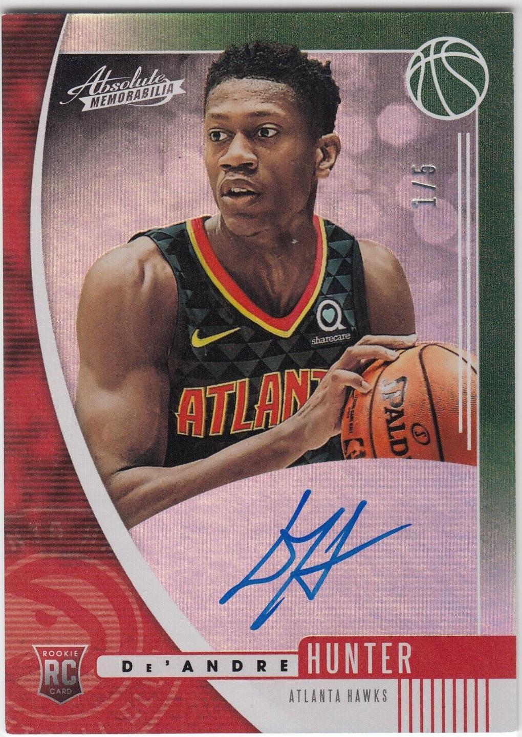 2019-20 Panini Absolute Memorabilia - Rookie Autographs De'Andre Hunter ...