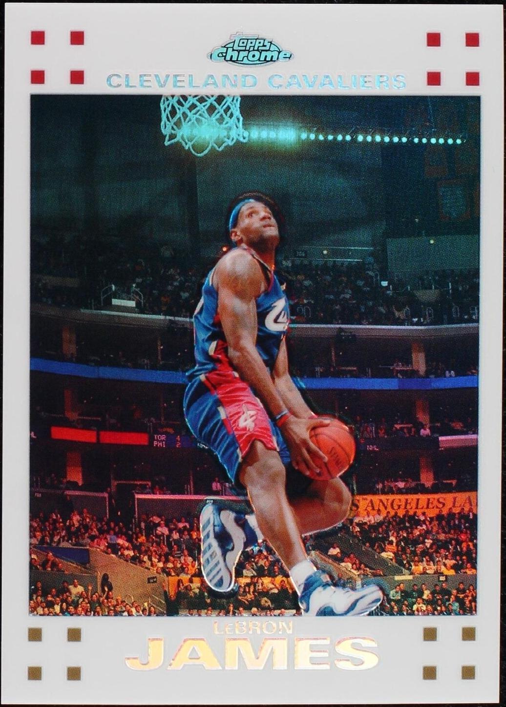 2007-08 Topps Chrome - LeBron James #23 White Refractor /99 for sale ...
