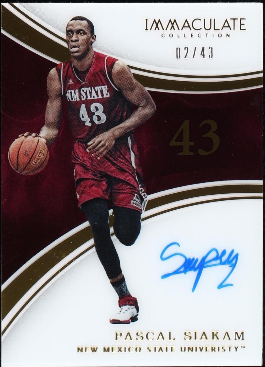 2016-17 Panini Immaculate Collection Collegiate - Immaculate Numbers ...