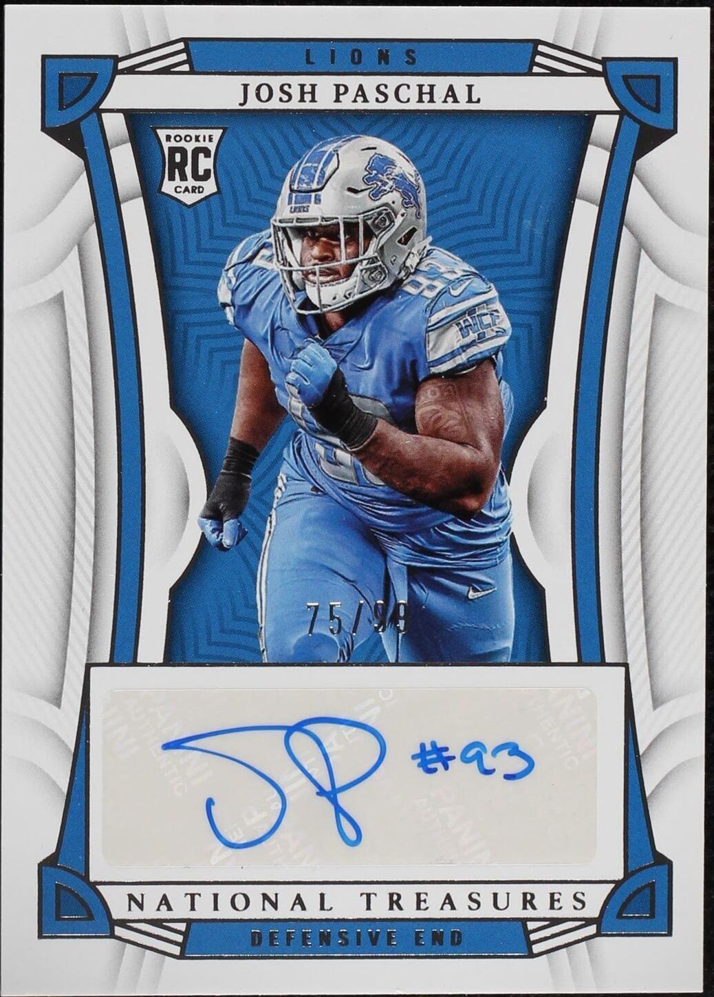2022 Panini National Treasures - Rookie Signatures Josh Paschal #118 / ...
