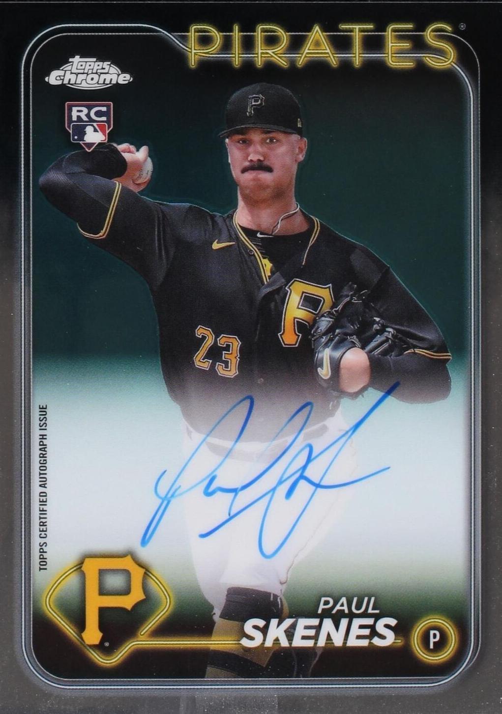 2024 Topps Chrome Update Series - Autographs Paul Skenes #RA 2024 Topps Chrome Update Series - Autographs Paul Skenes #RA