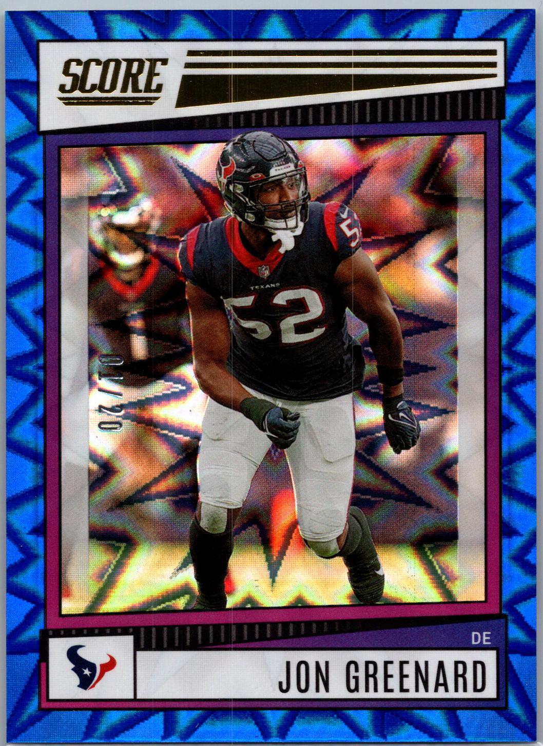 2022 Score - Jon Greenard #5 Blue Explosion /20 for sale online | eBay