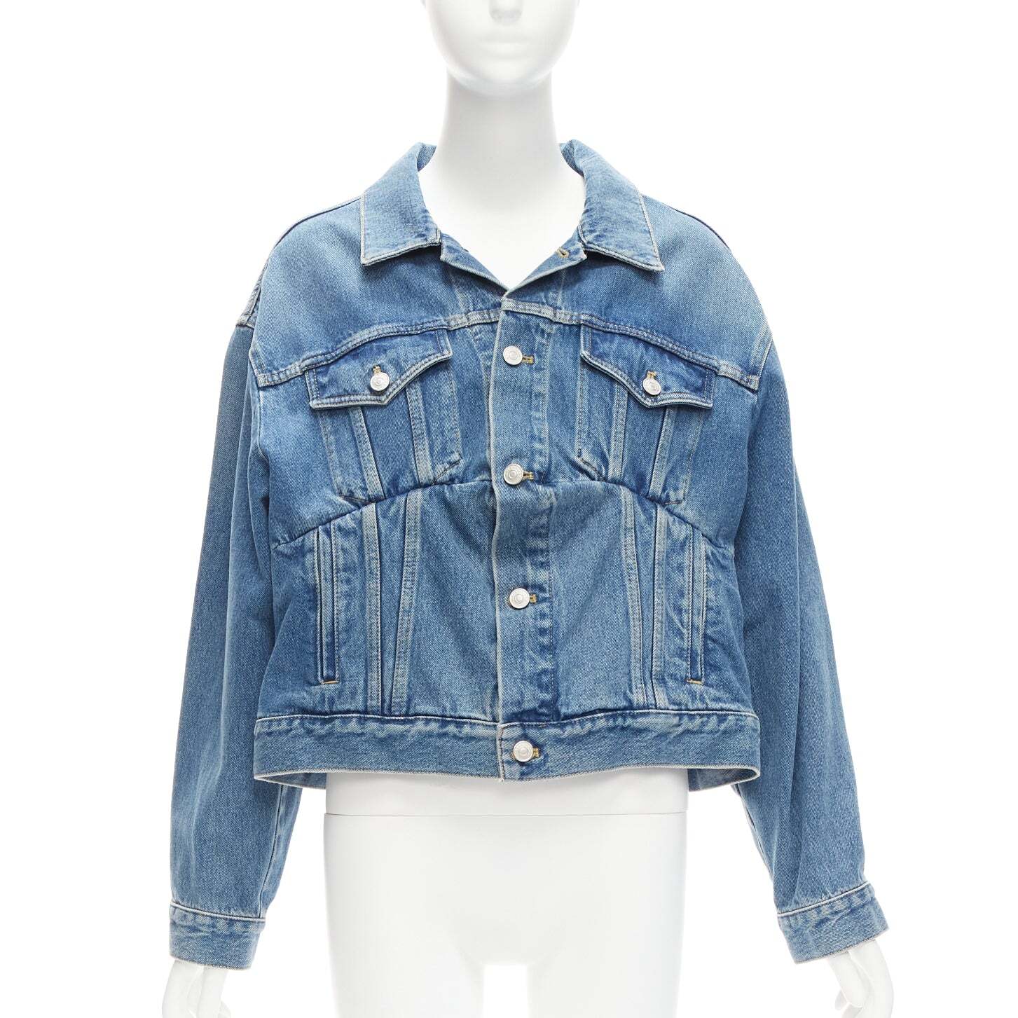 BALENCIAGA 2017 Runway blue denim Swing reconstructed BALENCIAGA 2017 Runway blue denim Swing reconstructed