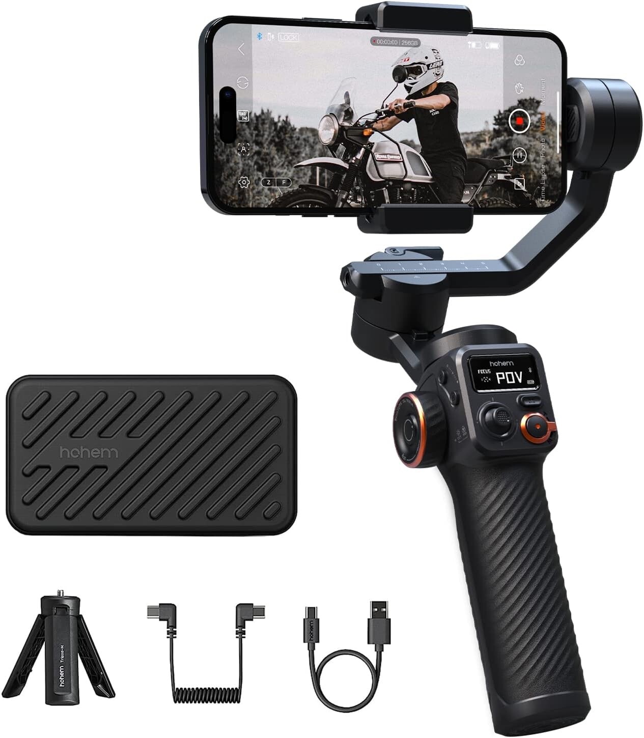 Hohem iSteady M6 Gimbal Stabilizer for Smartphone, 3-Axis Cell Phone ...