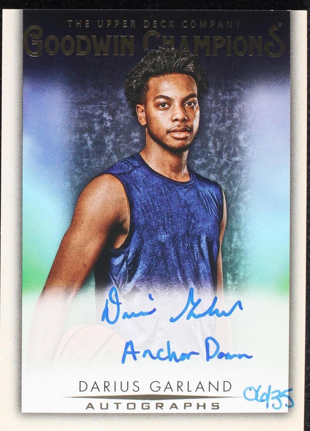 2021 Upper Deck Goodwin Champions - Autographs Darius Garland #A-DG ...