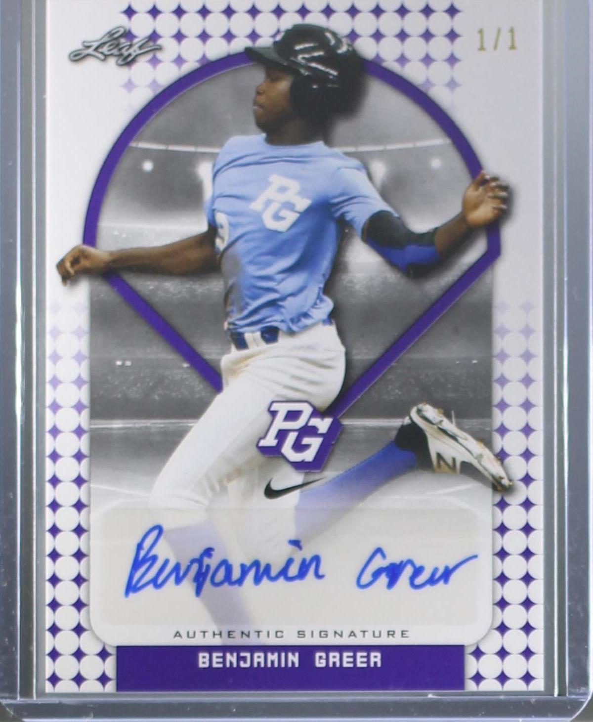 2018 Leaf Perfect Game National Showcase - Autographs Purple Proof #BA ...