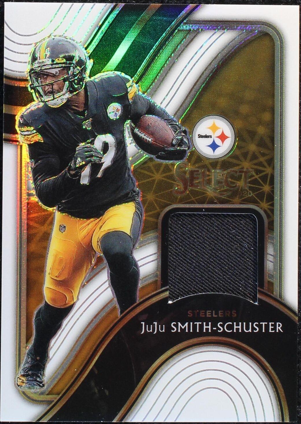 2020 Panini Select - Select Swatches JuJu Smith-Schuster #SS-JUS White ...