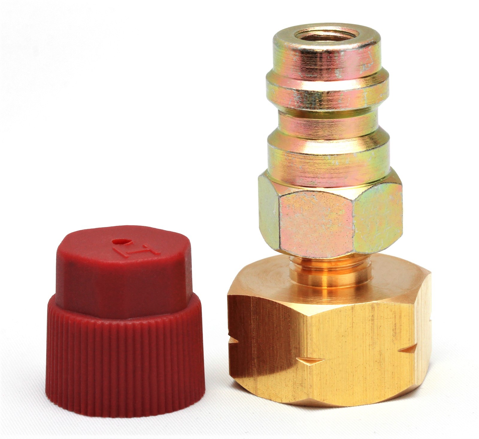 Bottle Adapter Retrofit Adapter High Pressure 1/4" SAE & r12 to r134a ...