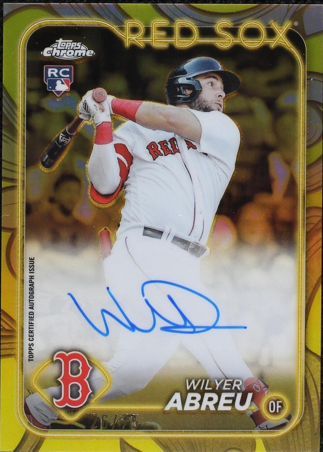 2024 Topps Gilded Collection - Chrome Gold Autographs Wilyer Abreu #CGA ...