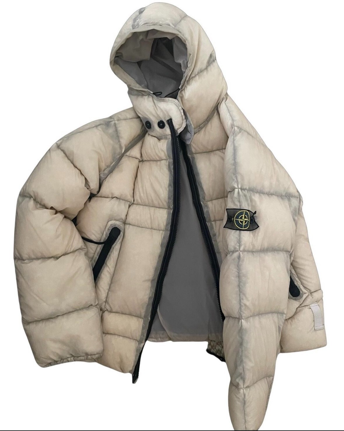 Stone Island Opaque Nylon Tela Mesh Badge Down JacketのeBay Stone Island Opaque Nylon Tela Mesh Badge Down JacketのeBay