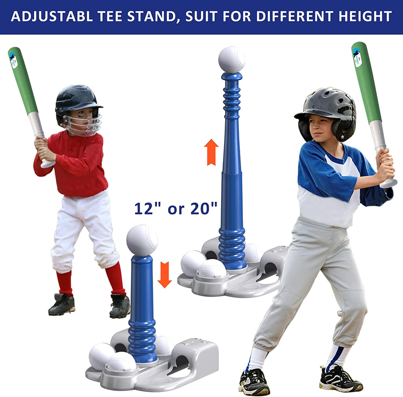 T Ball Sets for Kids 3-5 5-8, Kids Baseball Tee with 6 Balls/Adjustabl ...
