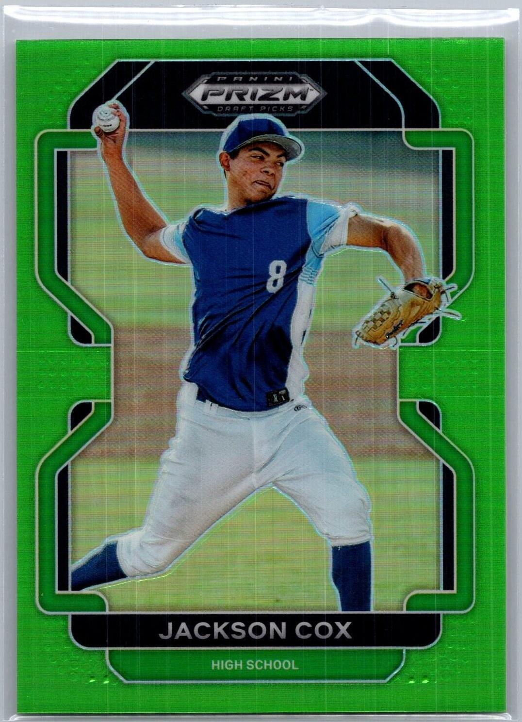 2022 Panini Prizm Draft Picks - Lime Green Prizm #PDP50 Jackson Cox /75 ...