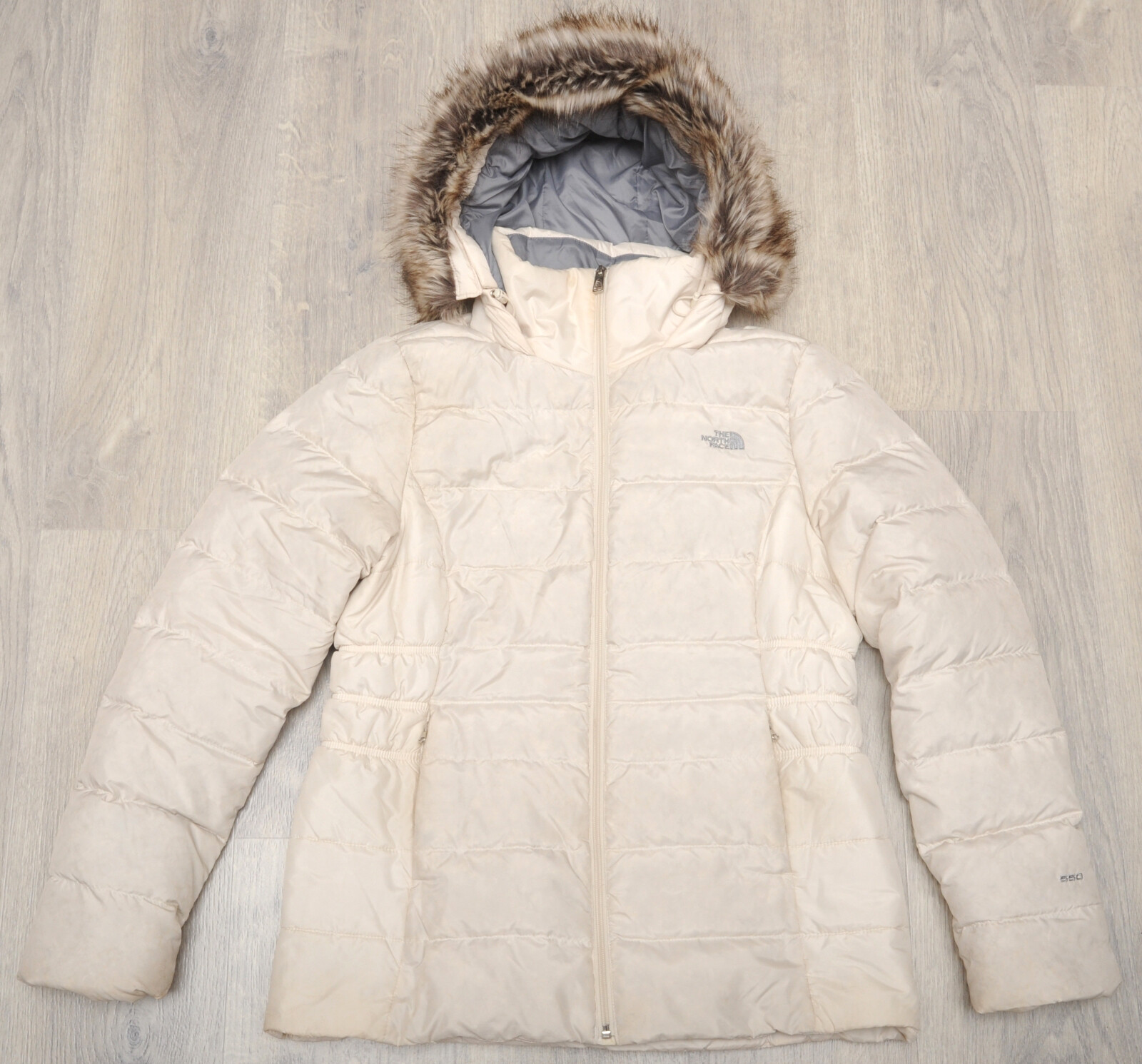 THE NORTH FACE GOTHAM JACKE WEISS DA UNTEN isoliert DAMEN PUFFA KAPUZENMANTEL