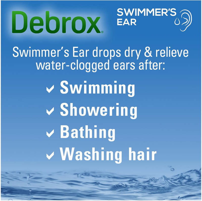 Debrox Swimmer’S Ear Drops, Ear Drying Drops for Adults and Kids, 1 ...