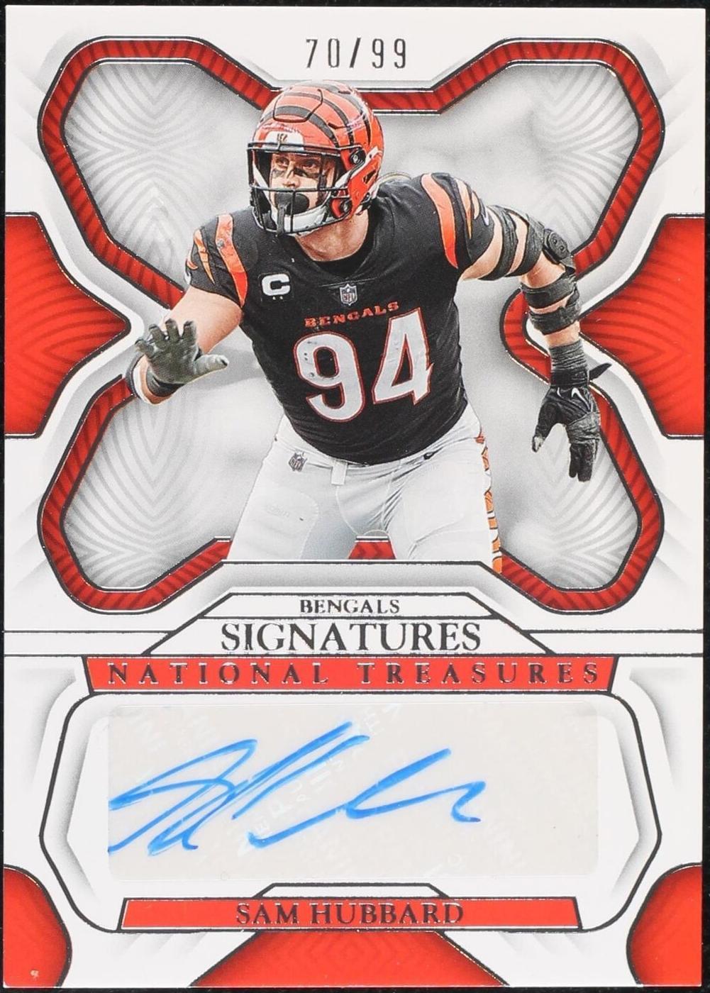 2022 Panini National Treasures - Signatures Sam Hubbard #SIG-SHU /99 ...