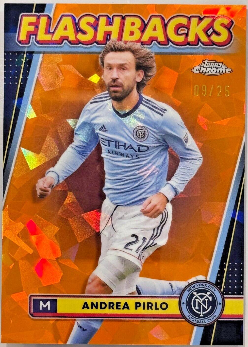 2024 Topps Chrome Mls Sapphire Edition - MLS Flashbacks Andrea Pirlo ...