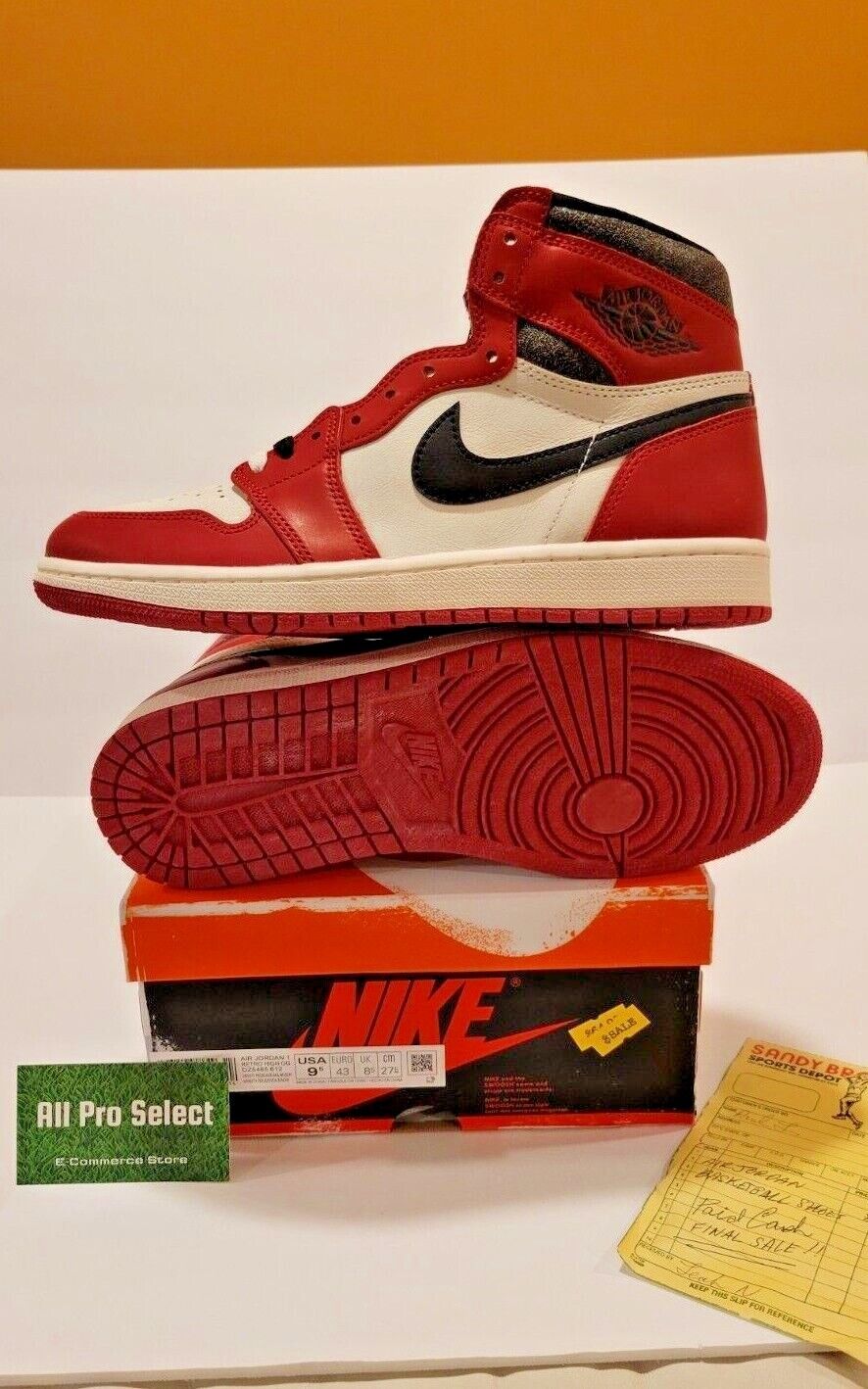 New Nike Air Jordan 1 Retro High OG Shoes Lost and Found 9.5 New Nike Air Jordan 1 Retro High OG Shoes Lost and Found 9.5