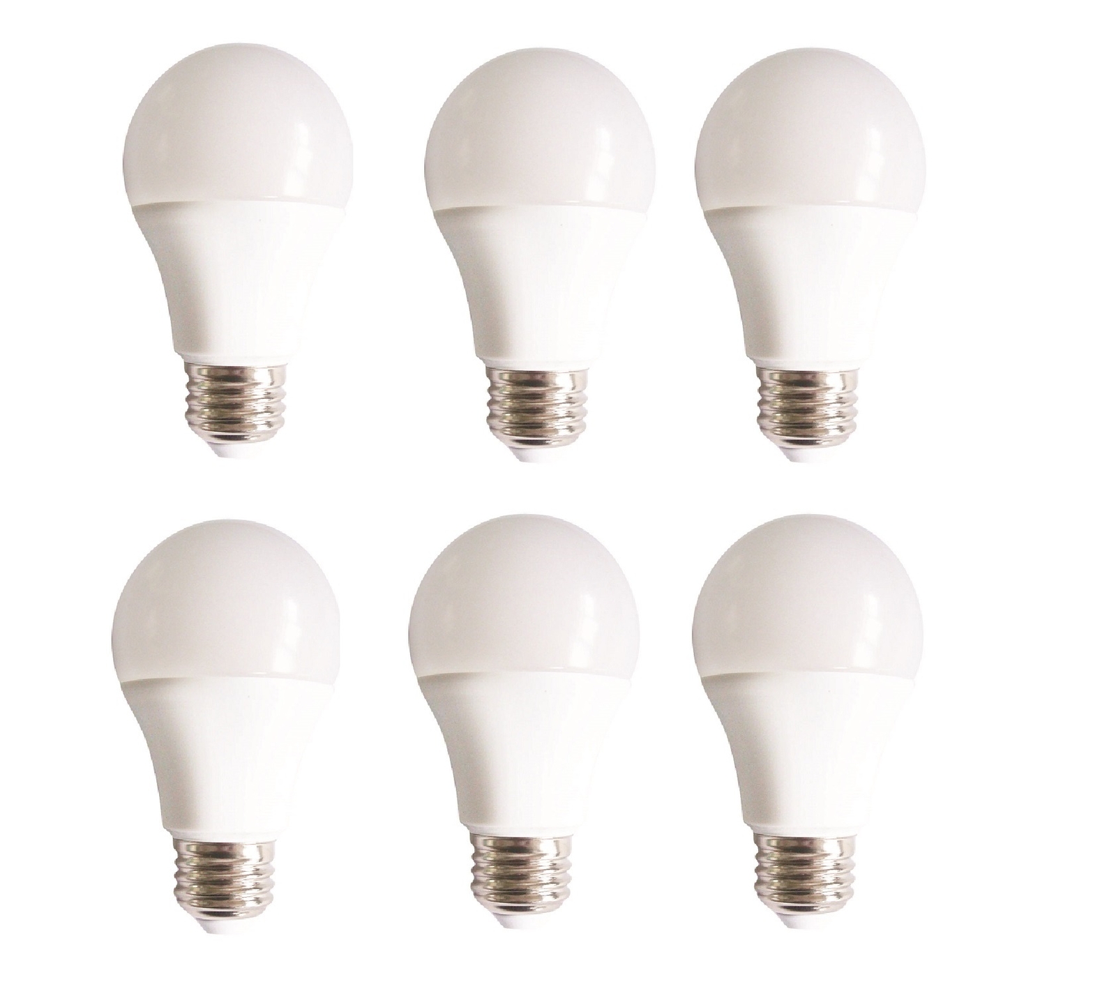 Elegant Lighting A19led801-6pk White 10 Watt LED Bulb 3000k - Pack of 6 ...