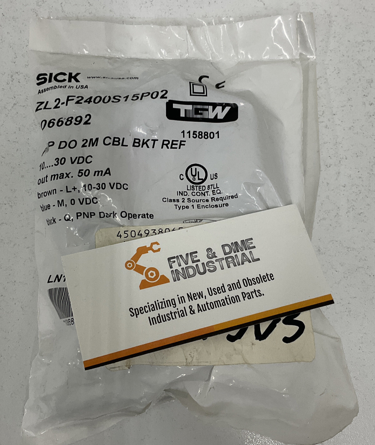 Sick ZL2-F2400S15P02 / 1066892 PNP Sensor Kit, 10-30 Vdc | eBay Sick ZL2-F2400S15P02 / 1066892 PNP Sensor Kit, 10-30 Vdc | eBay