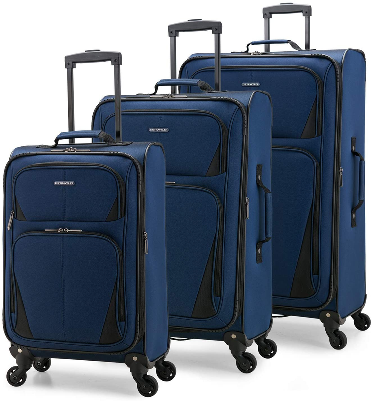 Expandable Soft side Luggage with Spinner Wheels