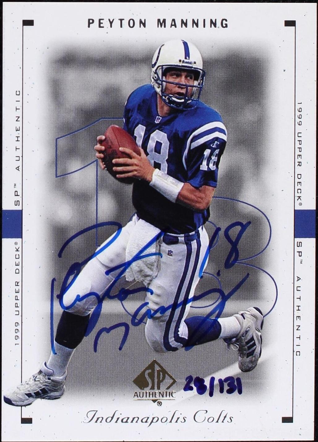 2000 SP Authentic - Buyback Autographs Peyton Manning #36 /131 (AU) for ...