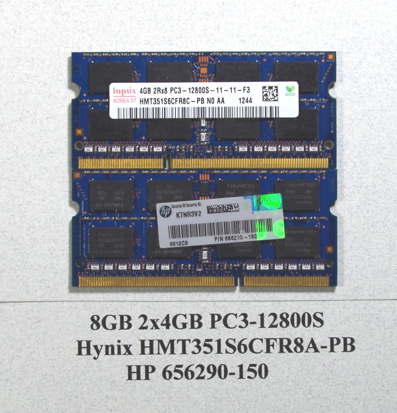 8GB 2x4GB PC3-12800S Hynix Laptop Memory - HP 656290-150 - 4th adのeBay公認海外通販｜セカイモン