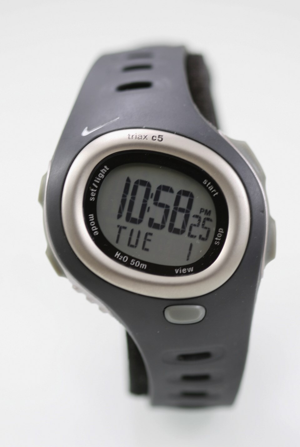 Nike Triax C5 Watch SM0015 Men Gray Urethane 50m Light Date Nike Triax C5 Watch SM0015 Men Gray Urethane 50m Light Date