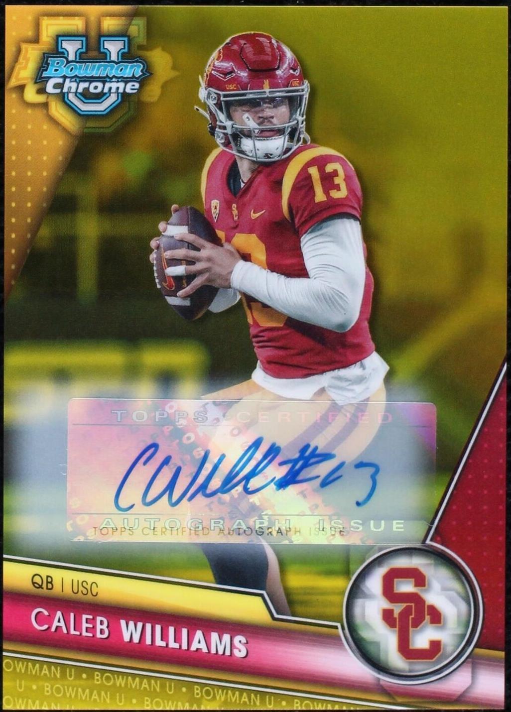 2023 Bowman University Chrome - Chrome Prospect Autographs Caleb ...