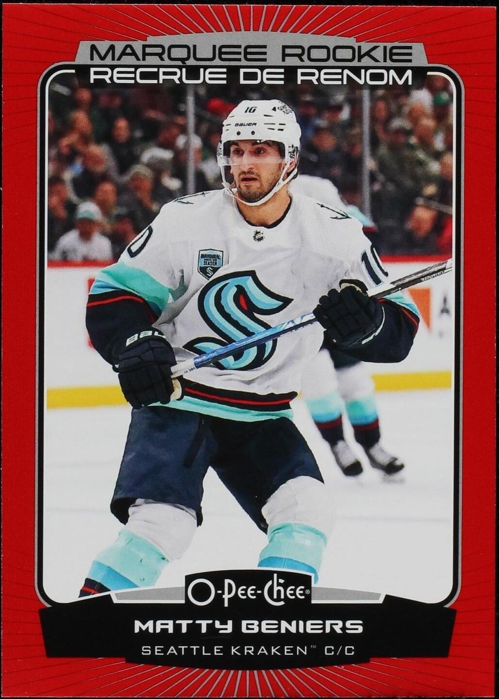 2022-23 O-Pee-Chee - Marquee Rookie Matty Beniers #568 Red Border (RC) for sale online | eBay