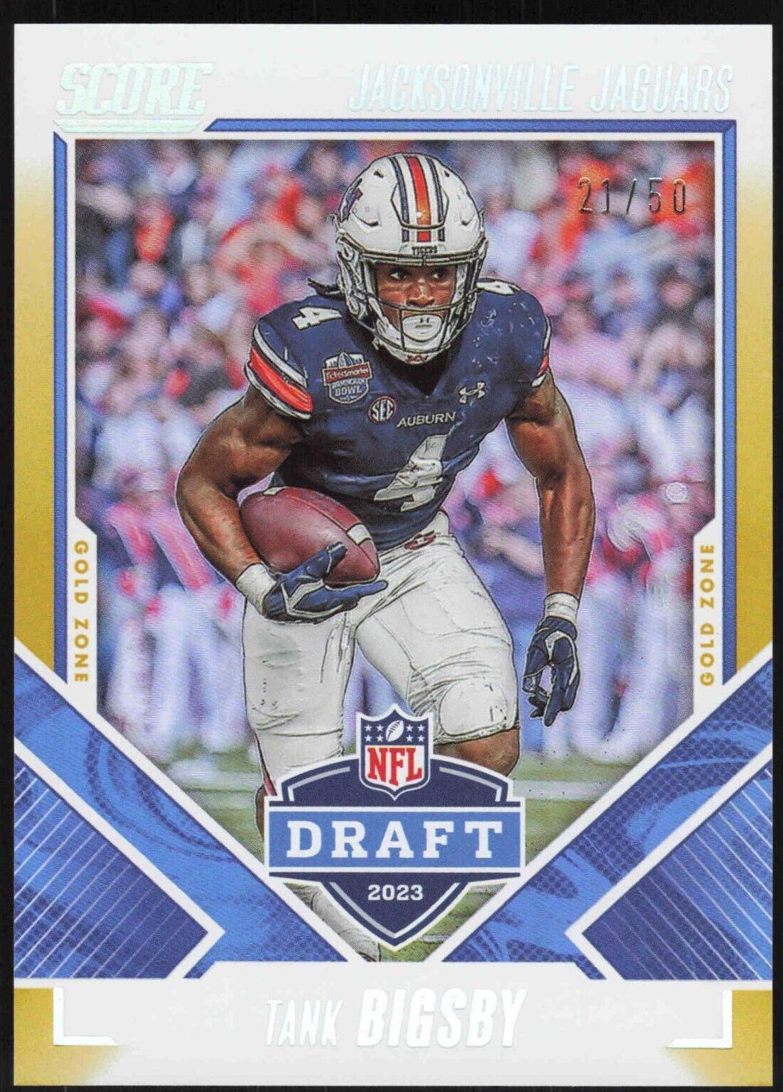 2023 Score - Nfl Draft Tank Bigsby #17 Gold Zone /50 (RC) for sale ...