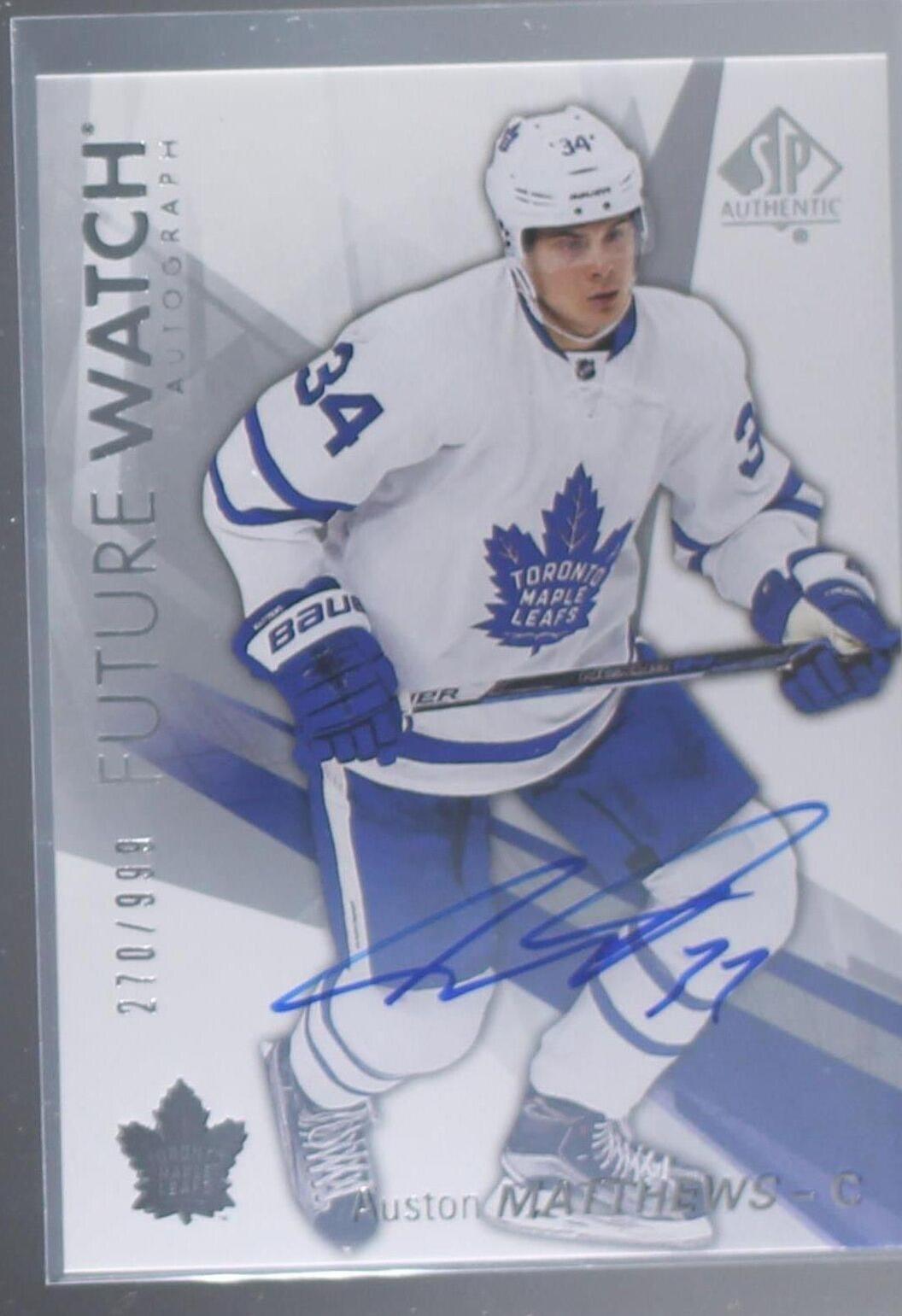 2016-17 SP Authentic - Future Watch Autographs Auston Matthews #146 / ...
