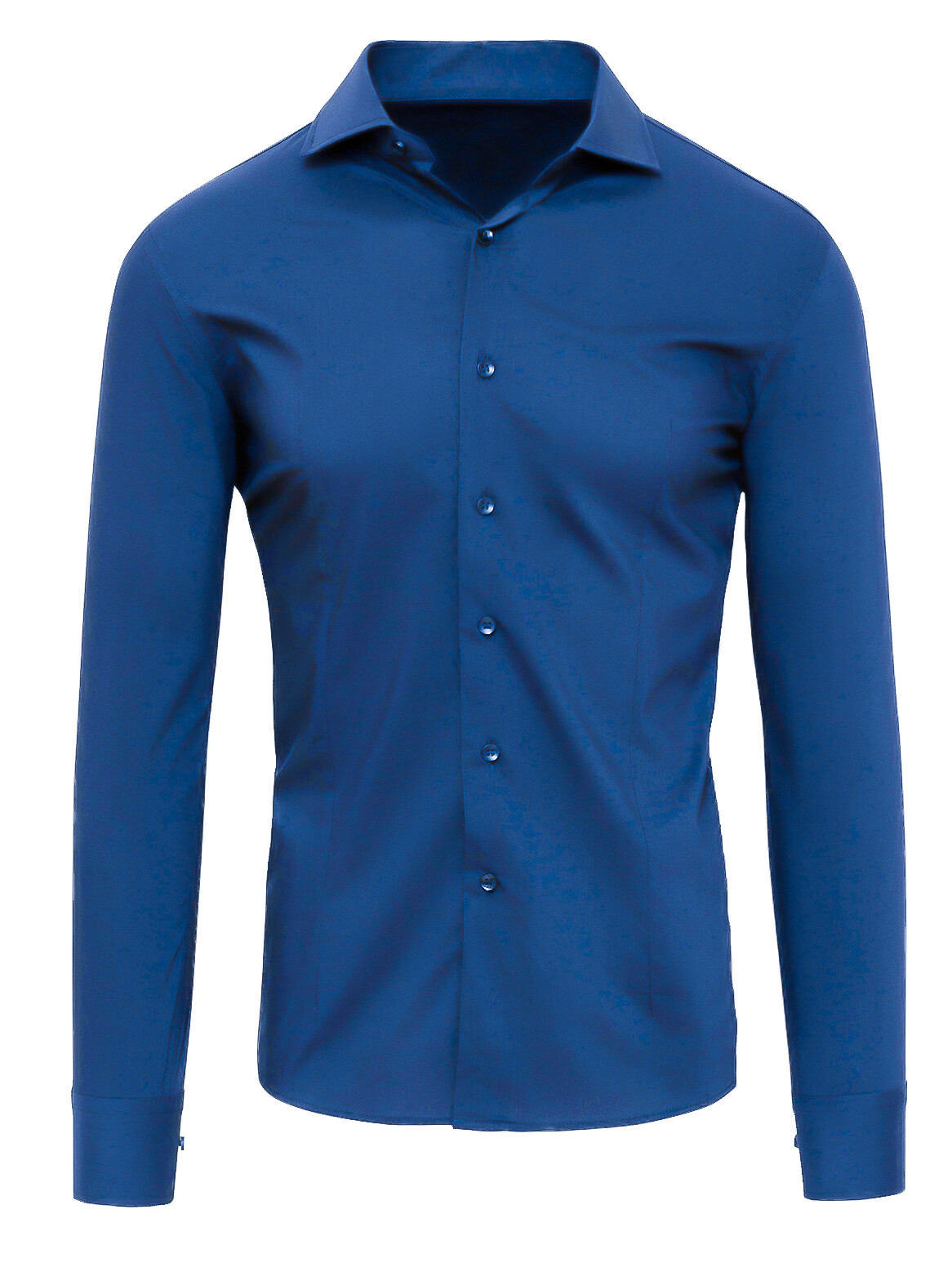 Camicia uomo Sartoriale blu chiaro in cotone Slim Fit casual elegante Camicia uomo Sartoriale blu chiaro in cotone Slim Fit casual elegante
