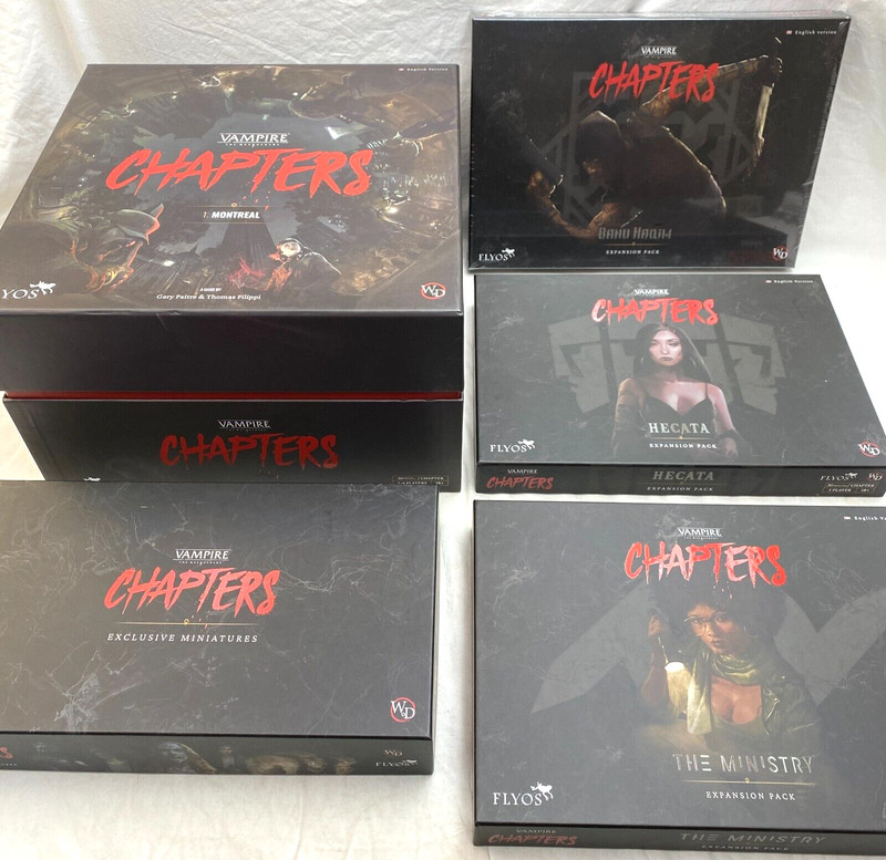Vampire: The Masquerade – CHAPTERS (2023) Board Game – Board Game Guys