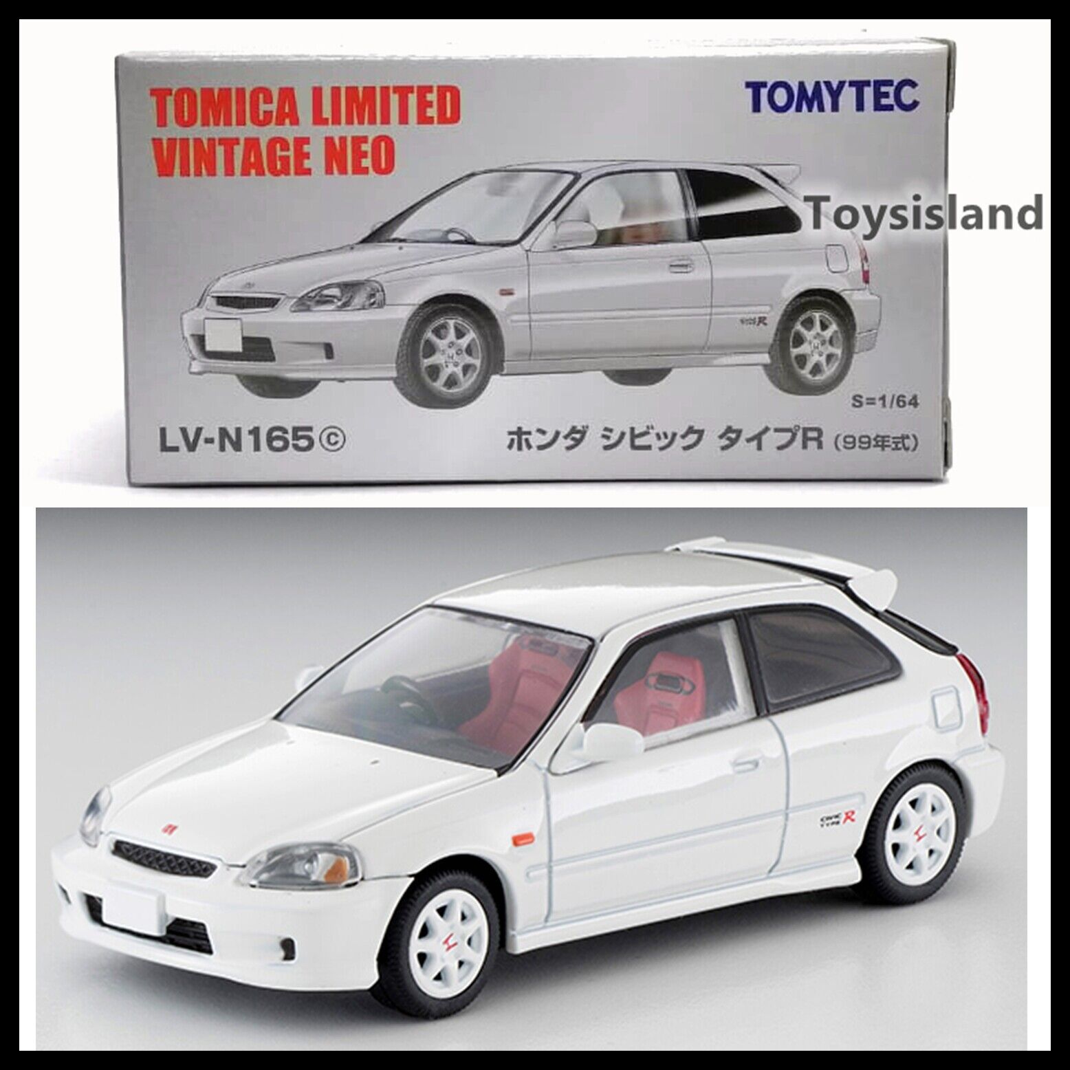 Tomica Limited Vintage NEO LV-N165c Honda Civic Type R 99 Tomica Limited Vintage NEO LV-N165c Honda Civic Type R 99