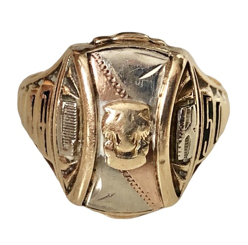 1950 Jostens LK Initials 10k Solid Yellow Gold Springfield 1950 Jostens LK Initials 10k Solid Yellow Gold Springfield