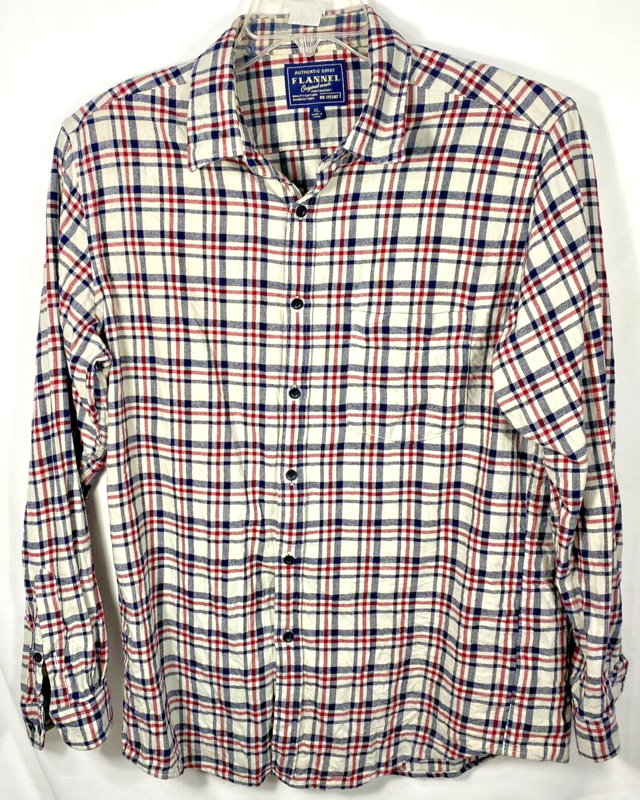 Authentic Shirt Flannel Original Wash for Comfort Long Authentic Shirt Flannel Original Wash for Comfort Long