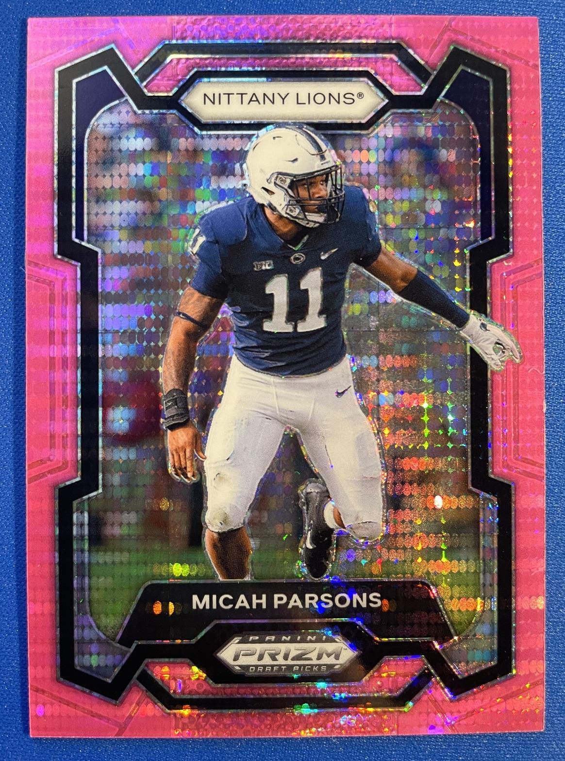 2024 Panini Prizm Draft Picks - Micah Parsons #31 Neon Pink Pulsar ...